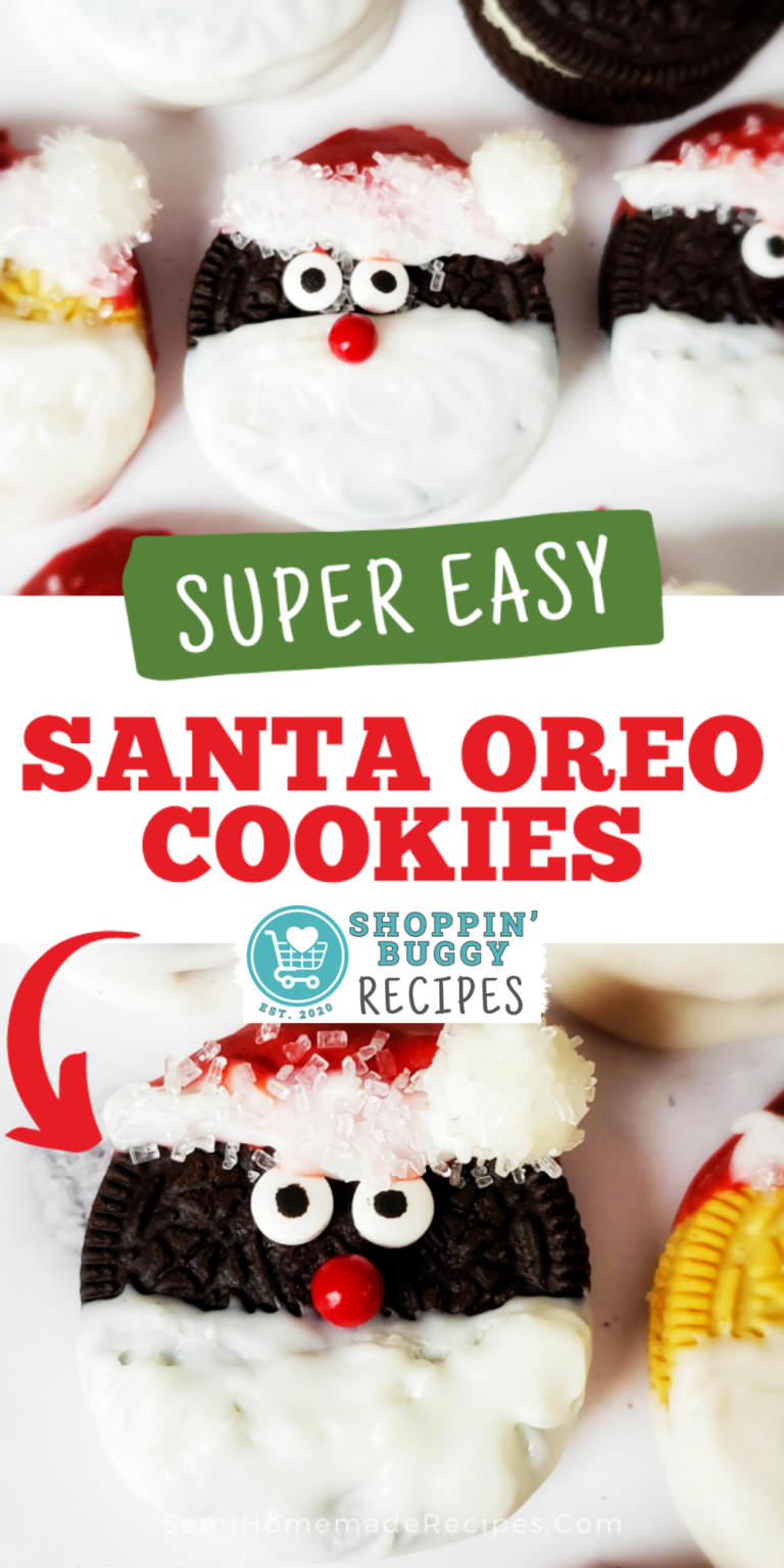 Easy Santa Oreo Cookies - Shoppin' Buggy Recipes