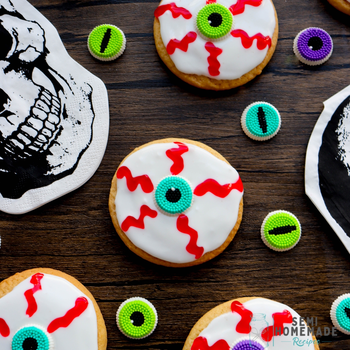 Bloodshot Eyeball Cookies - Shoppin' Buggy Recipes